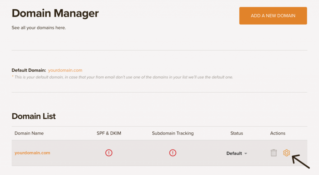 How to configure the subdomain tracking?